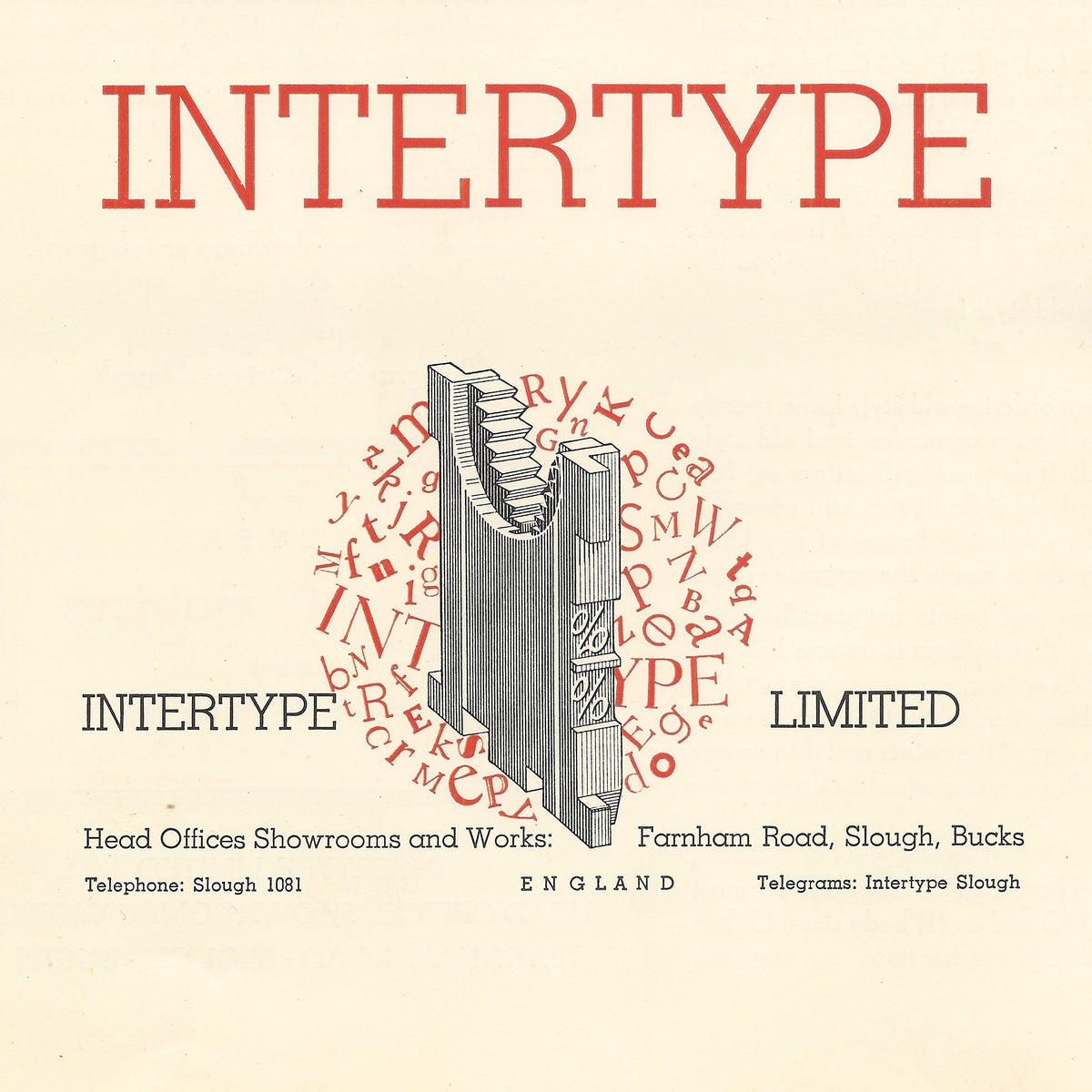Intertype Typeface Catalogue | A to E | Prelogram
