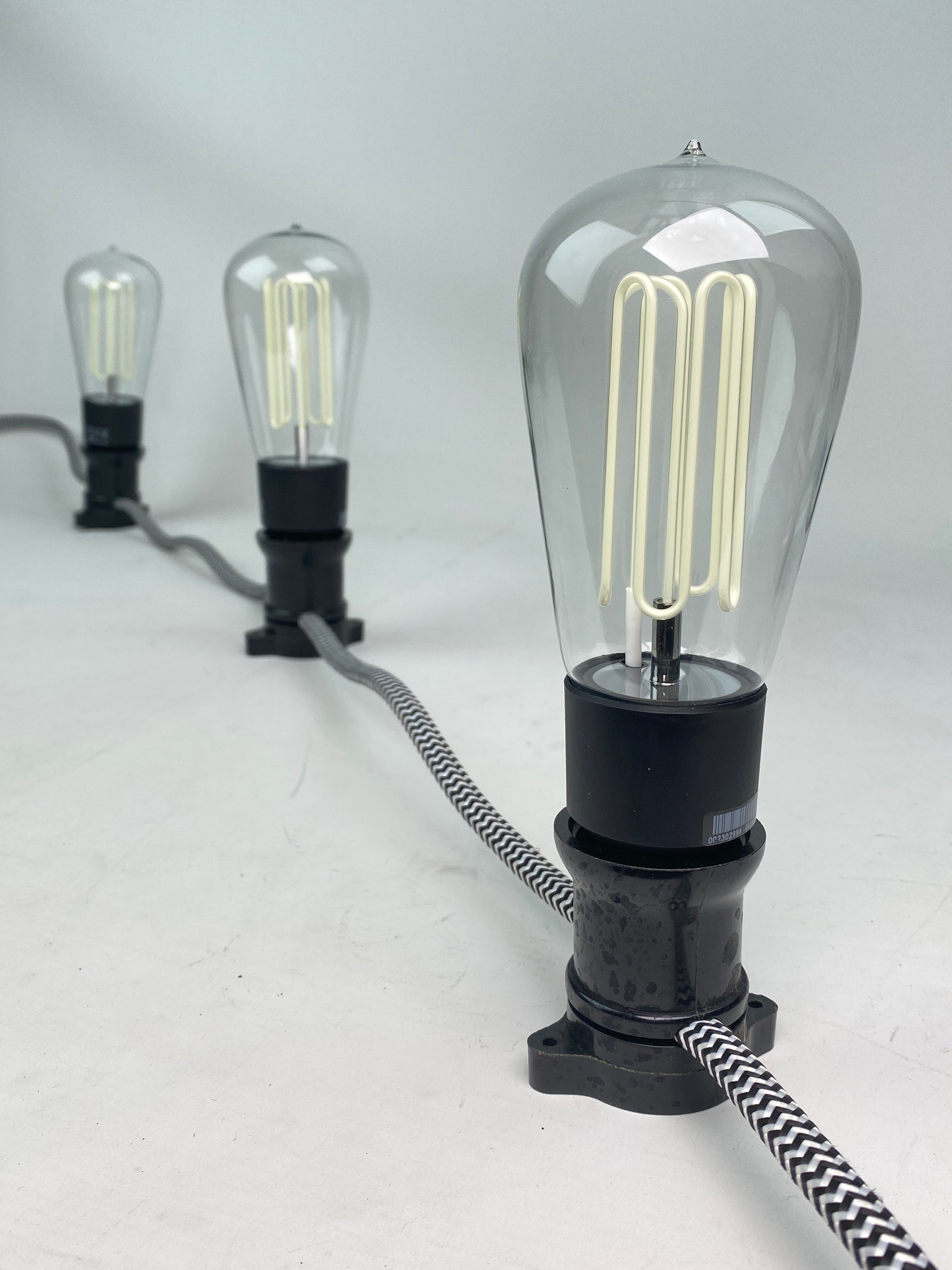 Indoor Fabric Festoon Lighting | Worn Lighting