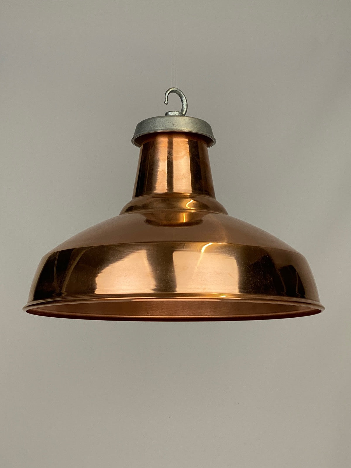 Polished Copper Reflector | 36cm | Pendant | Worn Lighting
