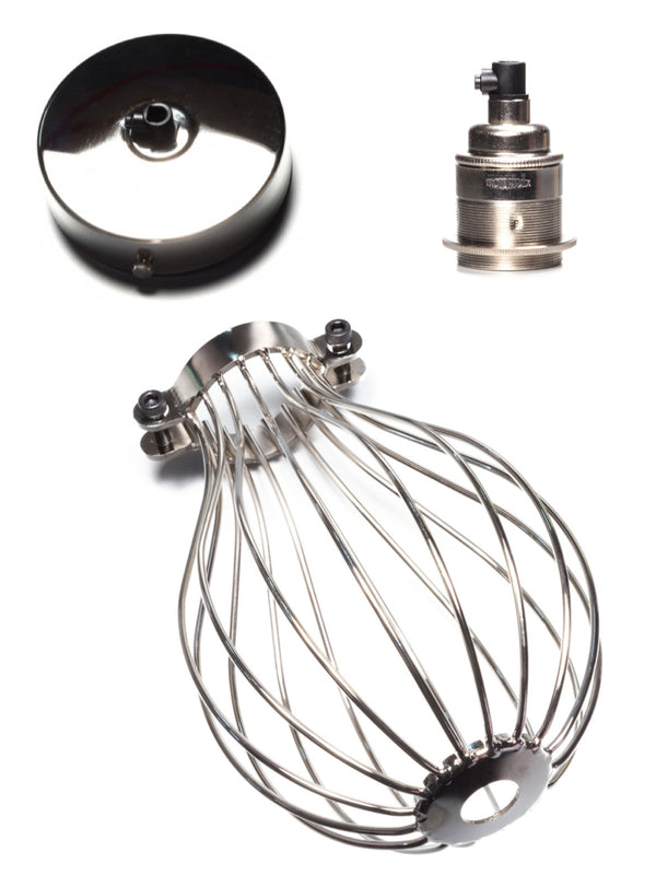 Balloon Cage Bundle | Silver | E27 & Single Outlet | End-Of-Line