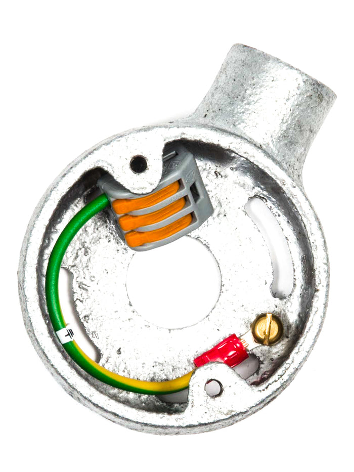 One-Way Open Box with cover | Galvanised Conduit Boxes