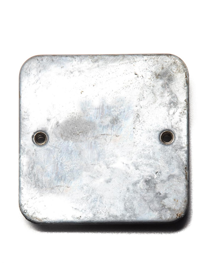 Galvanised Single Blanking Plate | Back Box Cover